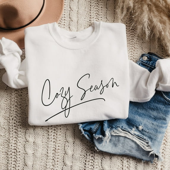 Cozy Season T-Shirt, Fall T-Shirt, Winter T-Shirt, Cozy Crewneck T ...