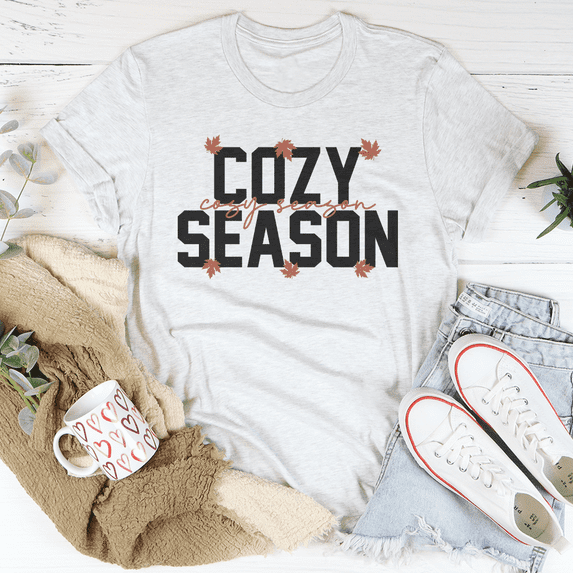 Cozy Season Tee Athletic Heather S Peachy Sunday T-Shirt - Walmart.com