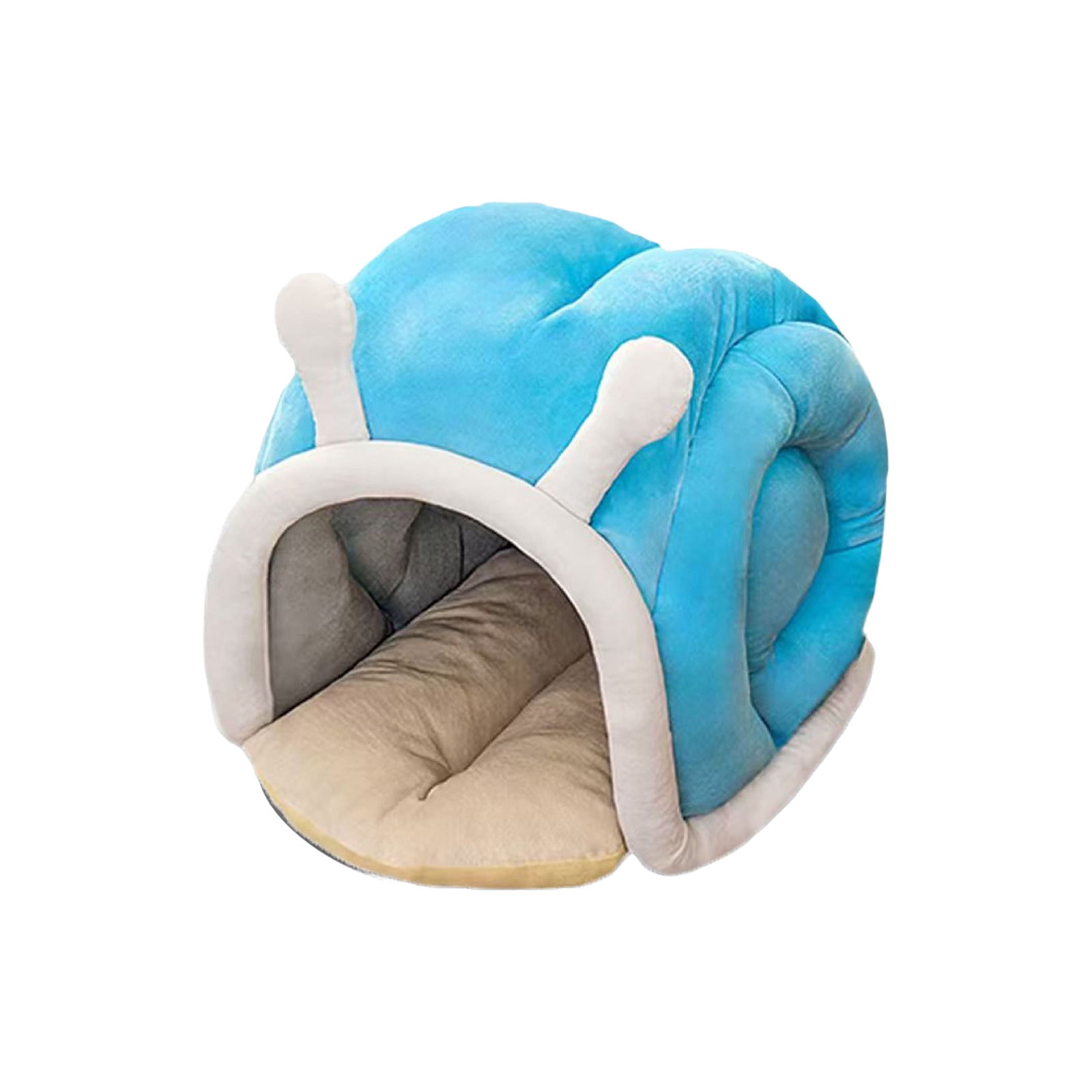 Cozy Semi-enclosed Pet Bed, Warm Winter Sleeping House, Soft and ...