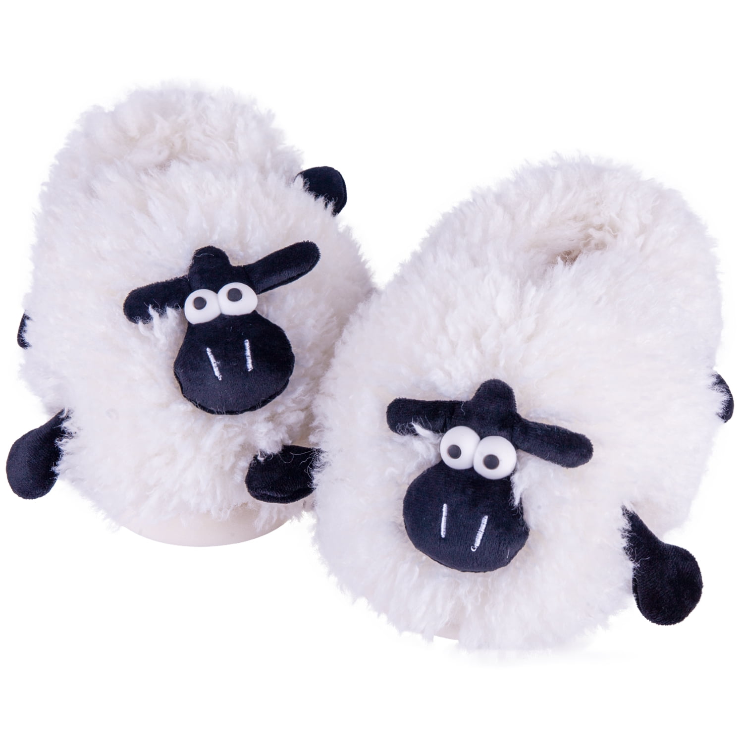 Cozy Sheep Fuzzy Animal Slippers: Indoor/Outdoor with Plush Lining ...