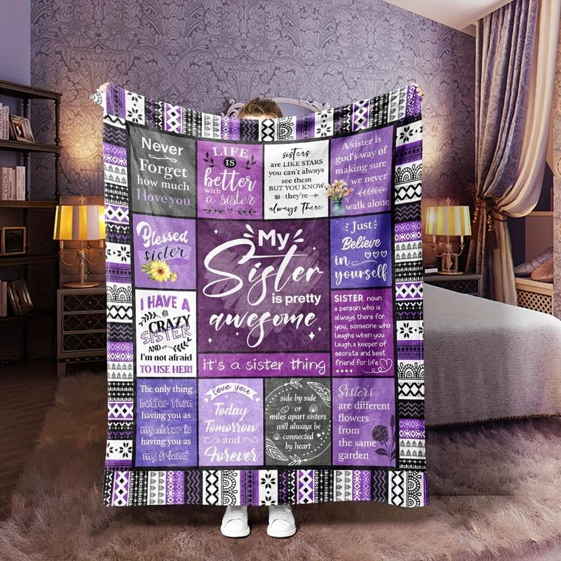 Cozy Sister Gift Blanket - Perfect for Birthdays & Mother's Day, All ...