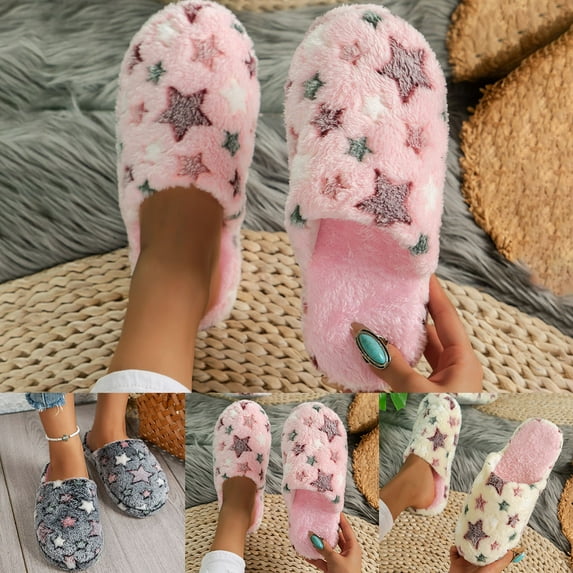Cozy Slippers For Women Indoor And Outdoor Fuzzy House Shoes With ...