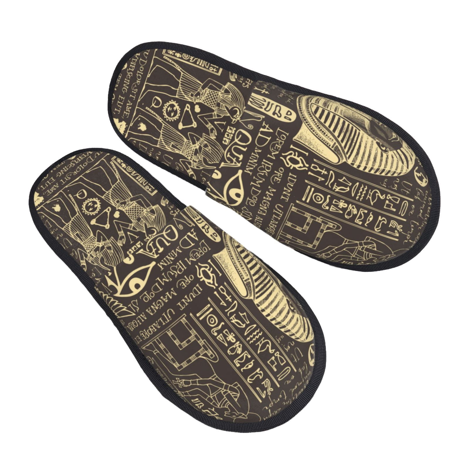 Cozy Slippers for Women Men Ancient Egypt Egyptian Gods Winter Slippers ...
