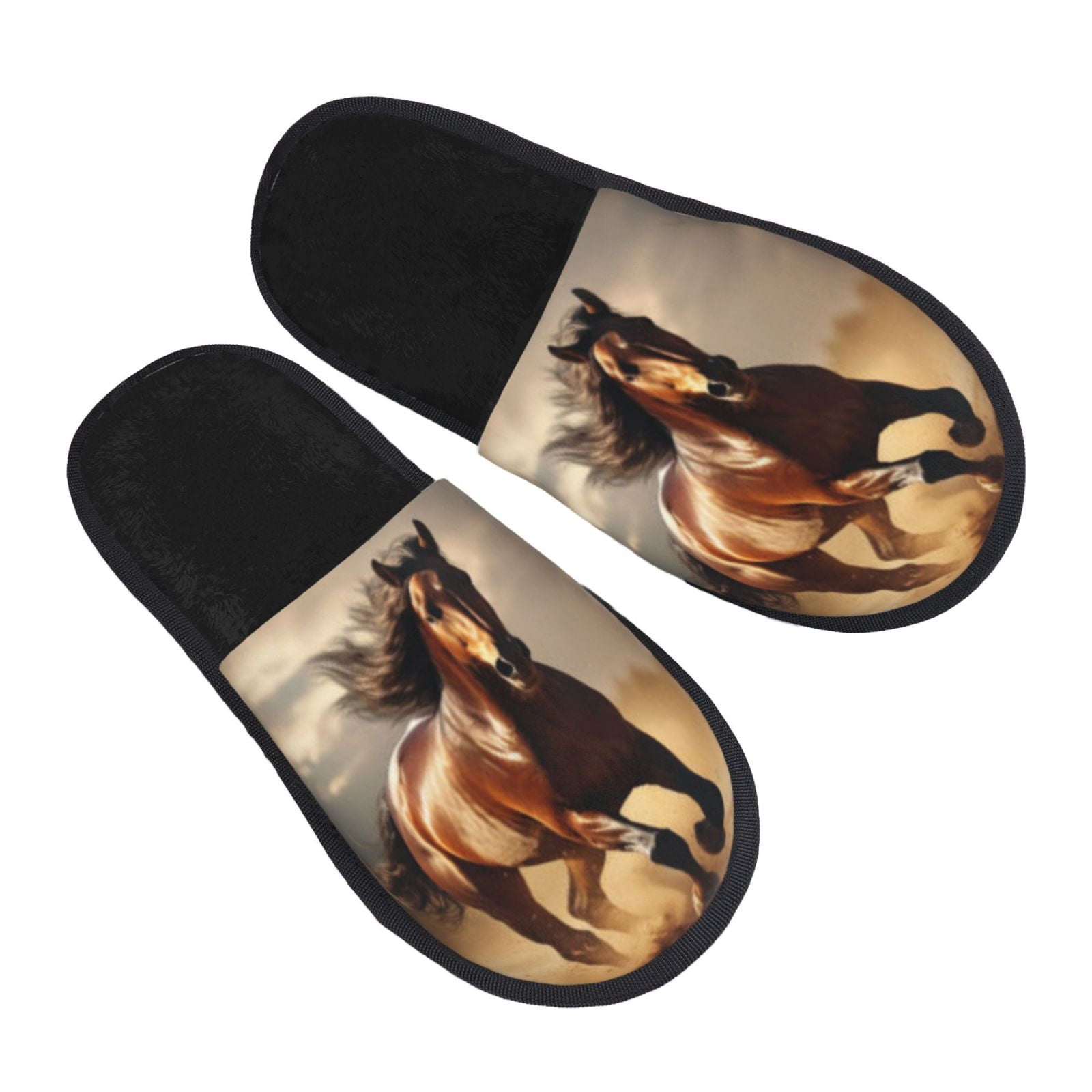 Cozy Slippers for Women Men Horses Activities Like Running Jumping ...