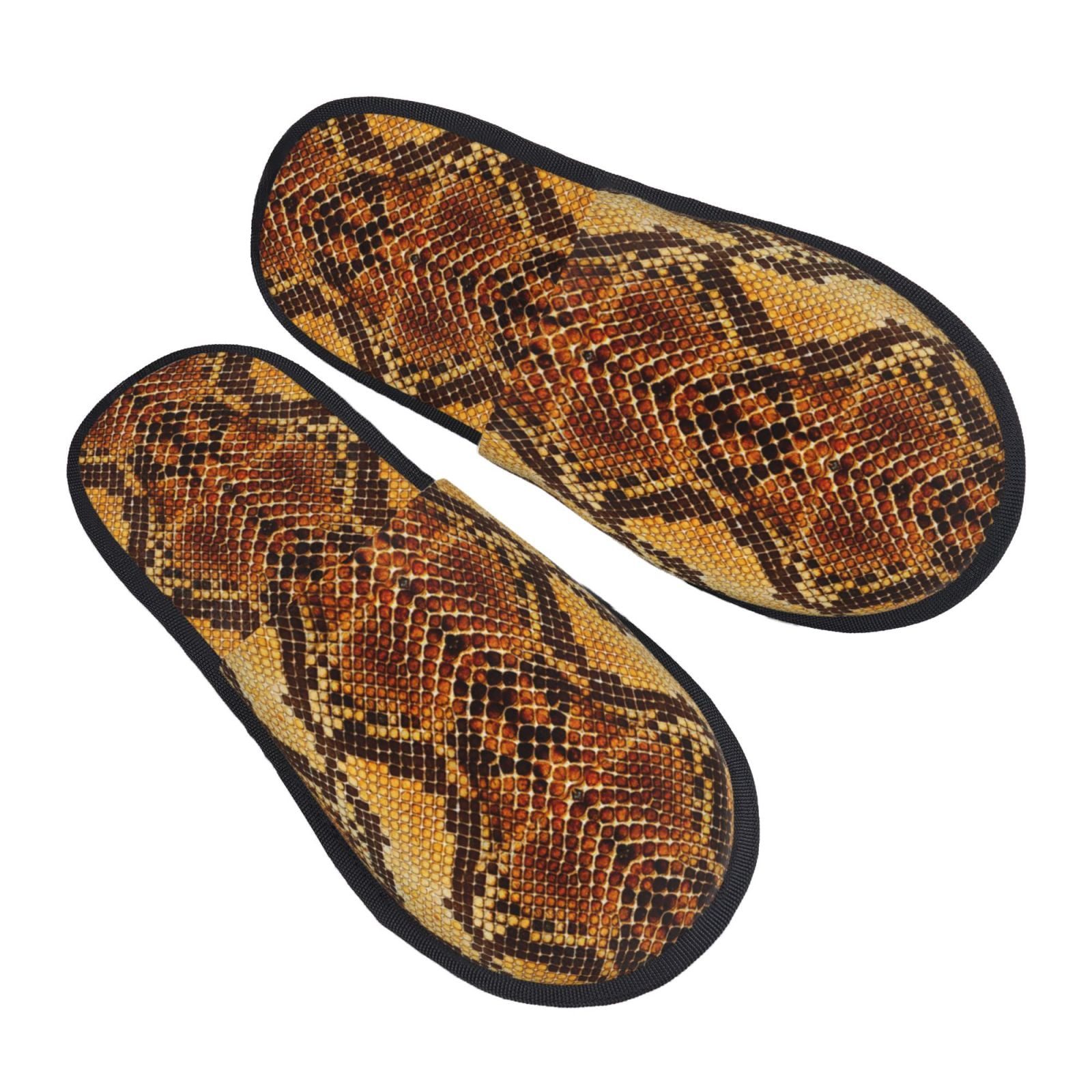 Cozy Slippers for Women Men Snake Skin Winter Slippers Warm Home Indoor ...