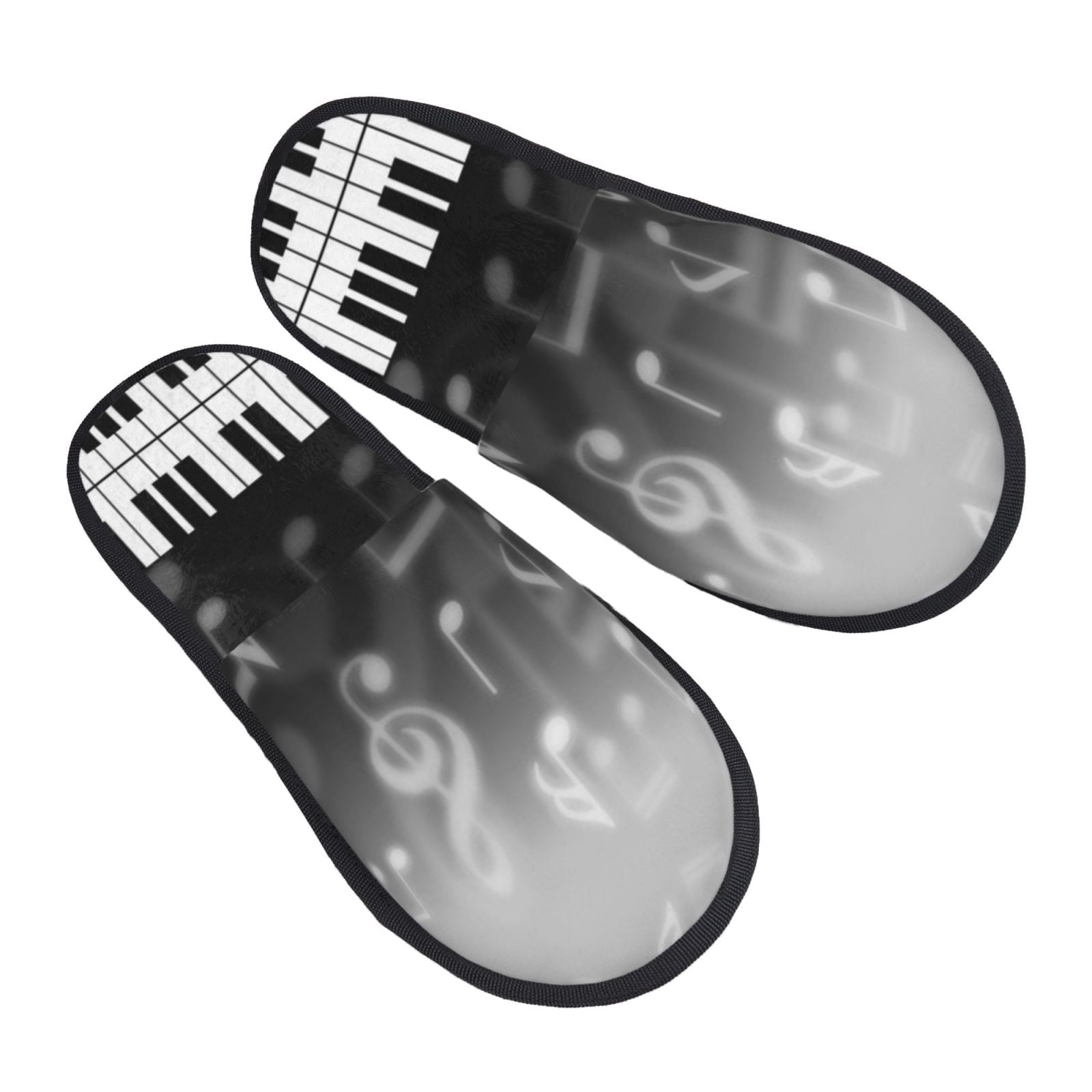 Cozy Slippers for Women Men The Sound Of Piano Winter Slippers Warm ...