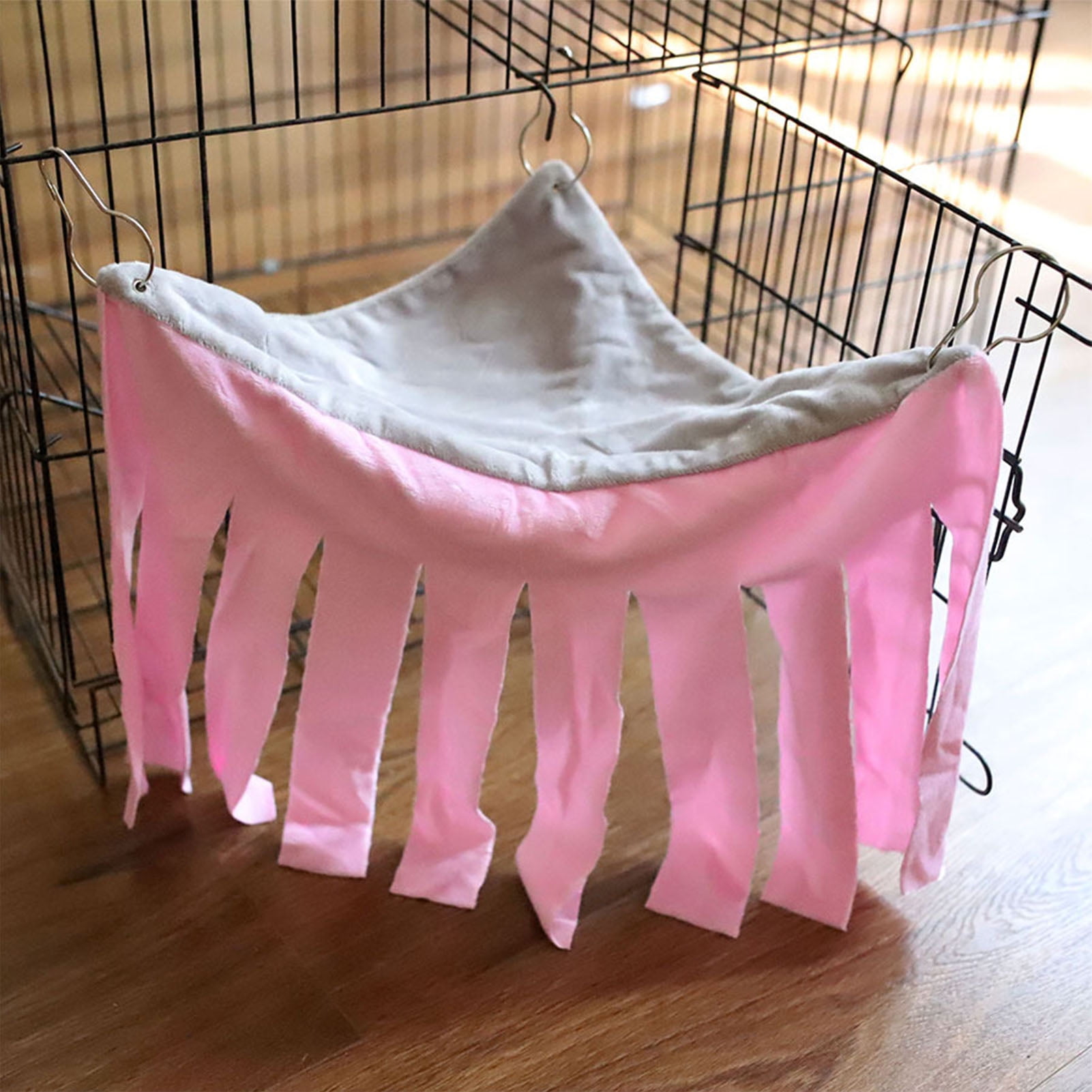 Cozy Small Animal Hammock, Plush Tassel Design For Guinea Pigs, Rabbits ...
