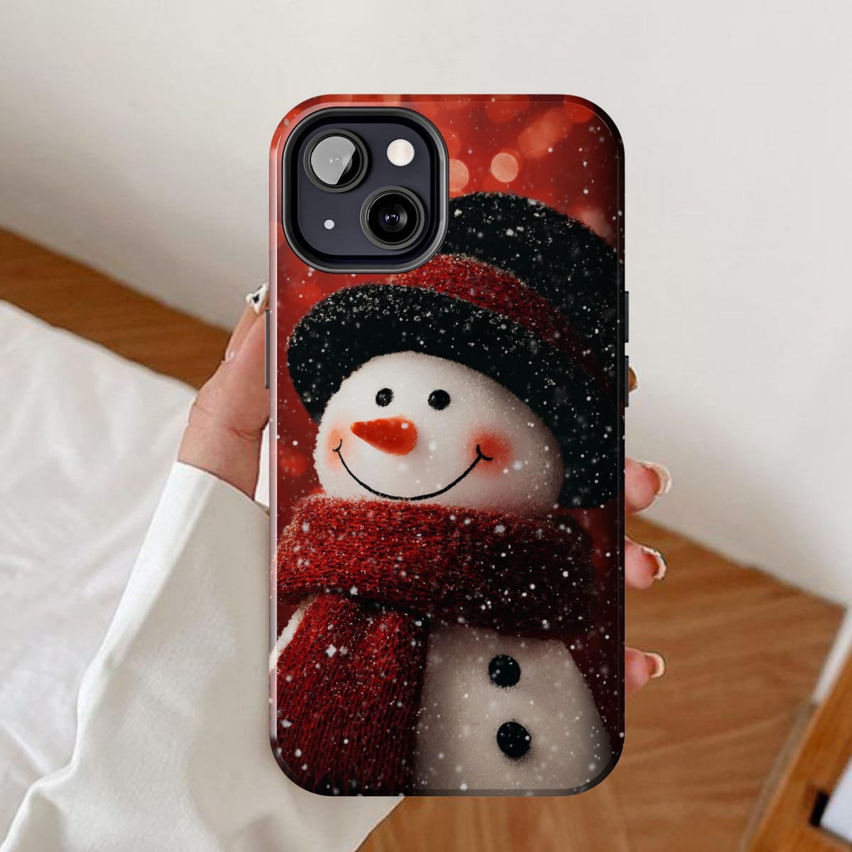 Cozy Snowman Winter Holiday Festive Xmas Phone Case 17 16 15 14 13 12 ...