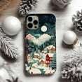 Cozy Snowy Christmas Town Winter Village Tough Case for iPhone 11,12,13 ...