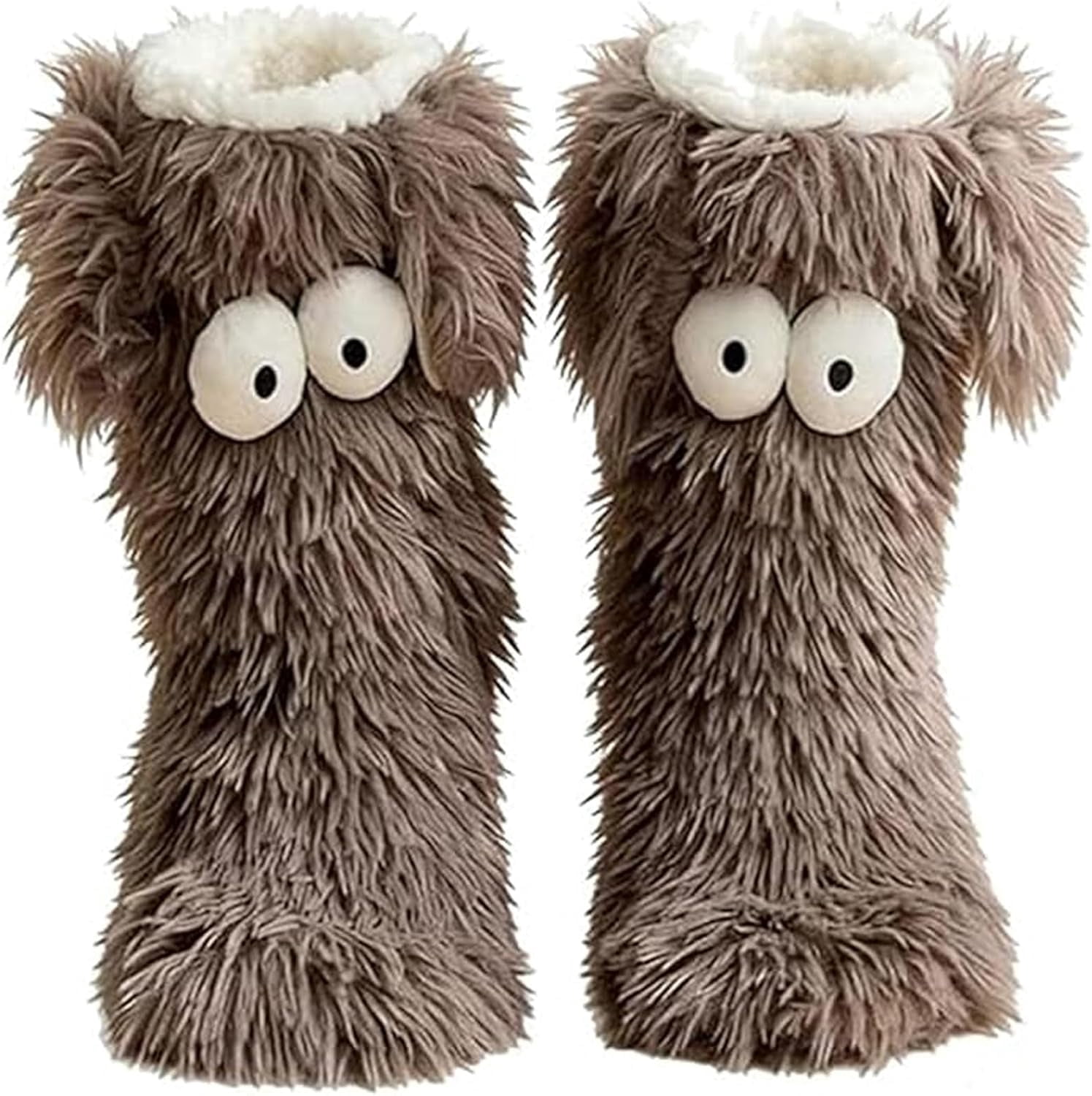 Cozy Socks, Women's Winter Warm Fuzzy Non-Slip Slipper Socks for Women ...