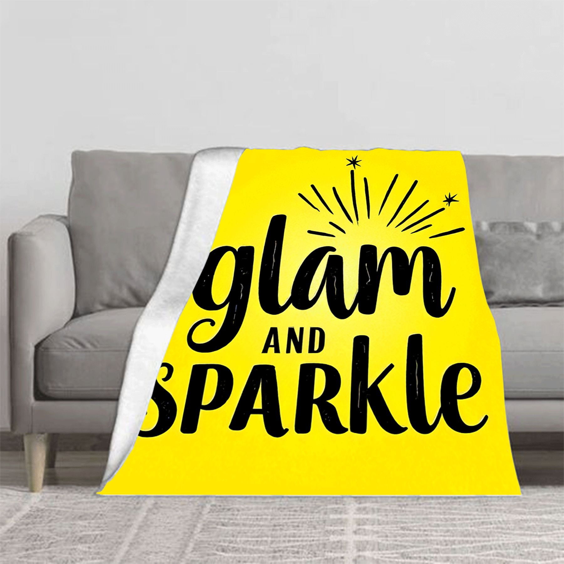 Cozy Soft Flannel Blanket - Durable Warm Stylish Design for Sofa Travel ...