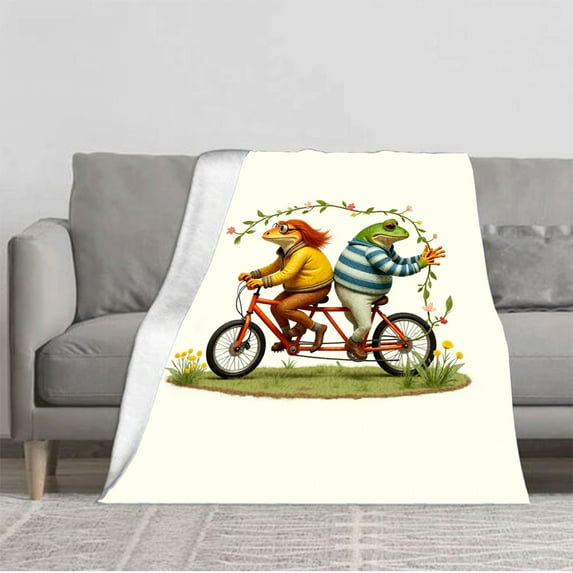 Cozy Soft Flannel Blanket - Durable Warm Throw for Sofa Travel & Bed ...