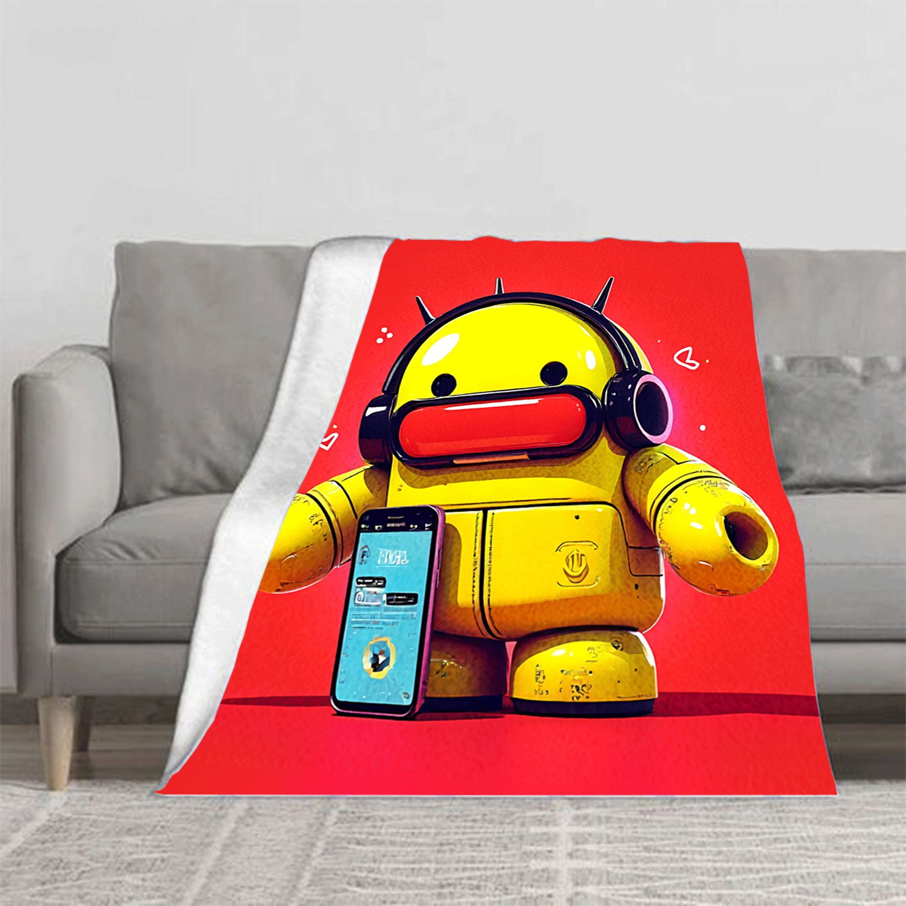 Cozy Soft Flannel Blanket - Durable Warm Throw for Sofa Travel & Bed ...