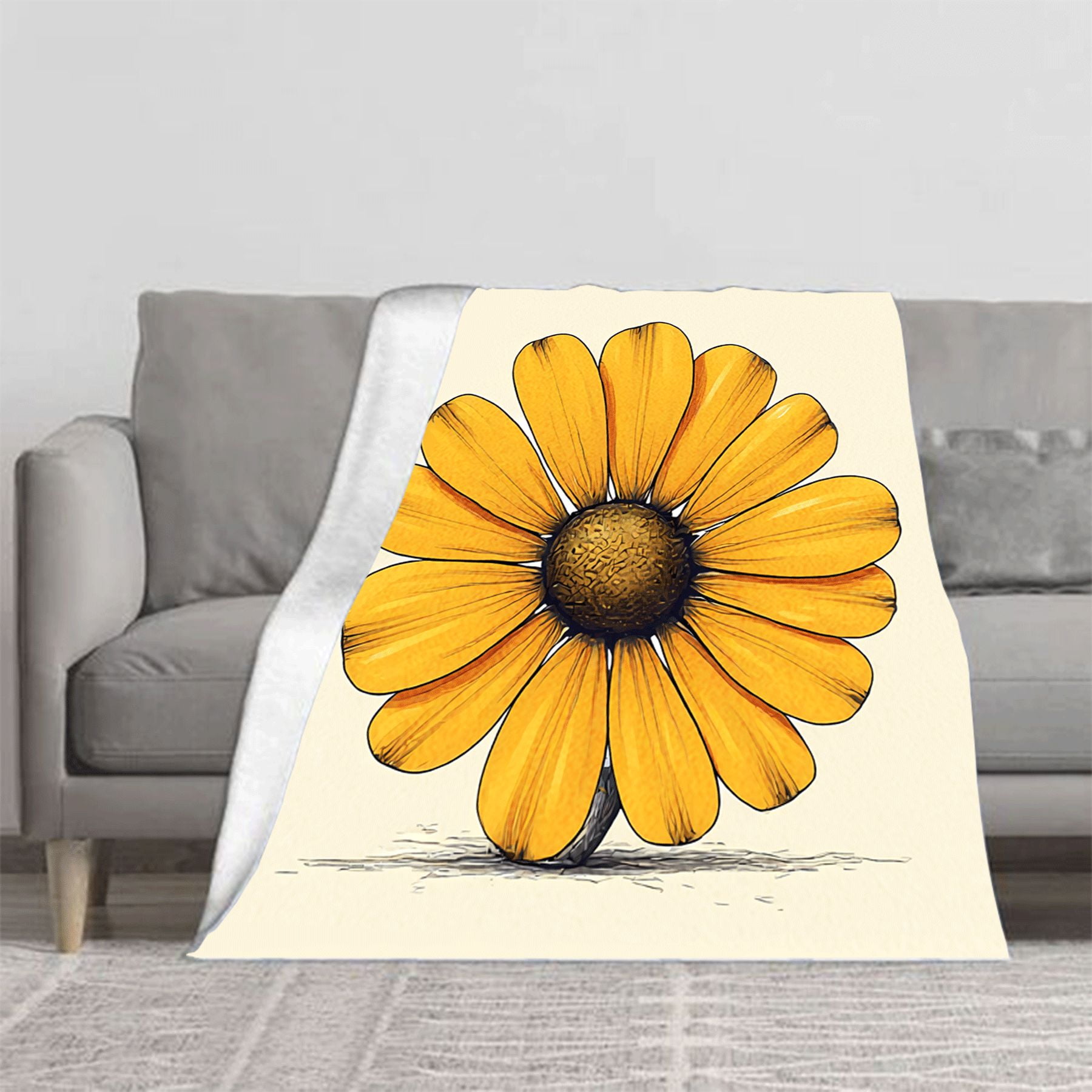 Cozy Soft Flannel Blanket - Durable Warm Throw for Sofa Travel & Bed ...