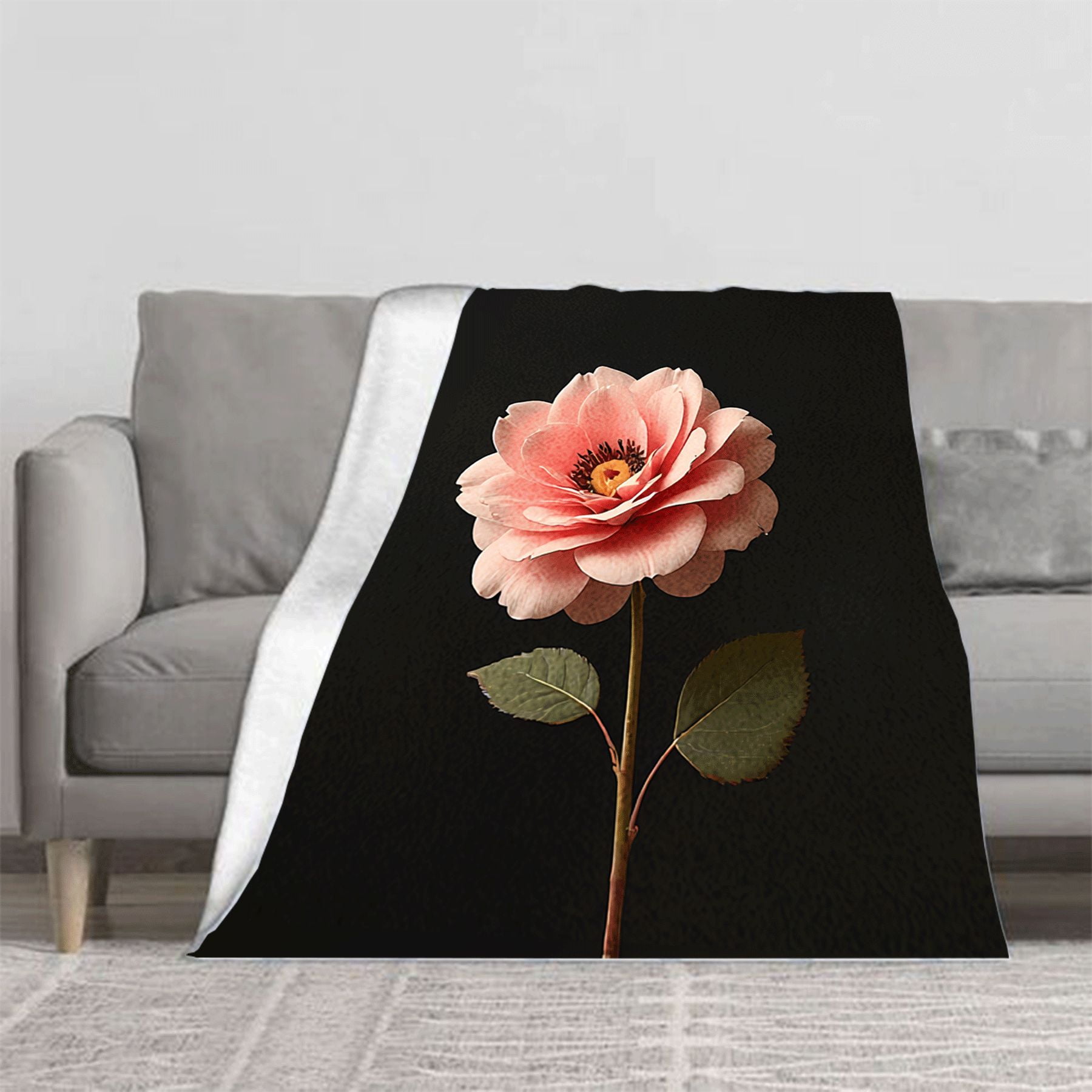 Cozy Soft Flannel Blanket - Durable Warm Throw for Sofa Travel & Bed ...