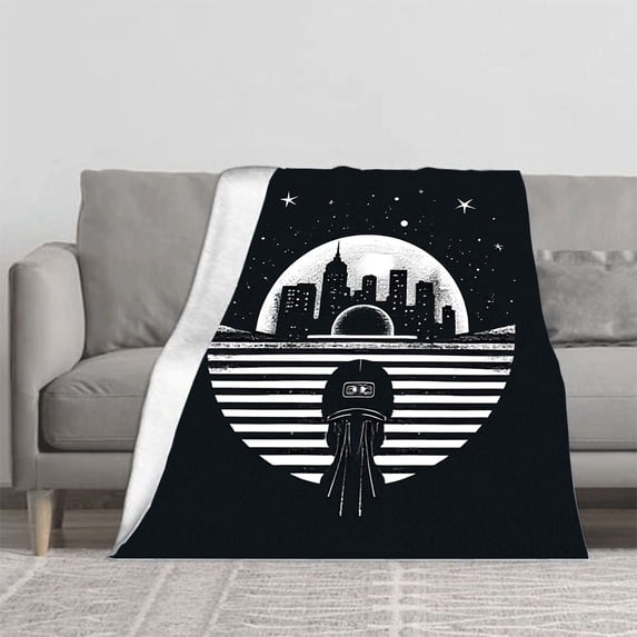 Cozy Soft Flannel Blanket - Durable Warm Throw for Sofa Travel & Bed ...