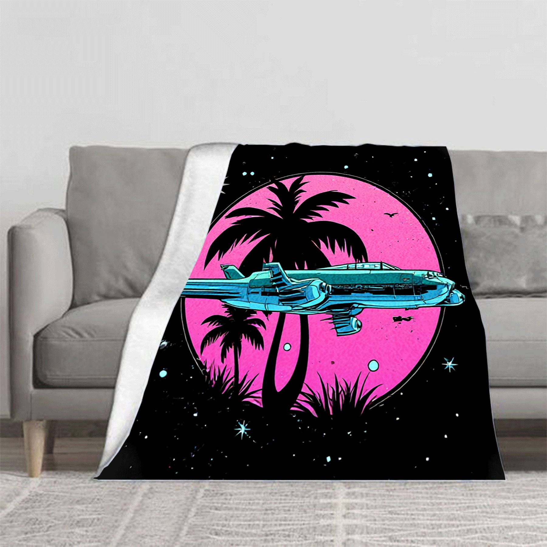 Cozy Soft Flannel Blanket - Durable Warm Throw for Sofa Travel & Bed ...