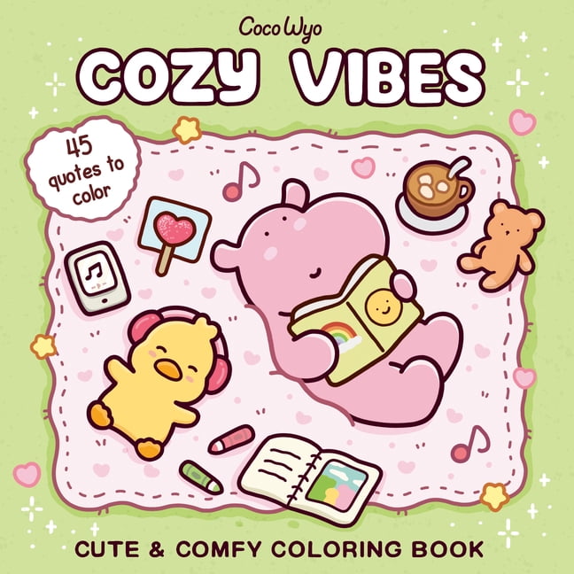 Cozy Spaces Coloring Cozy Vibes: Coloring Book for Adults and Kids ...