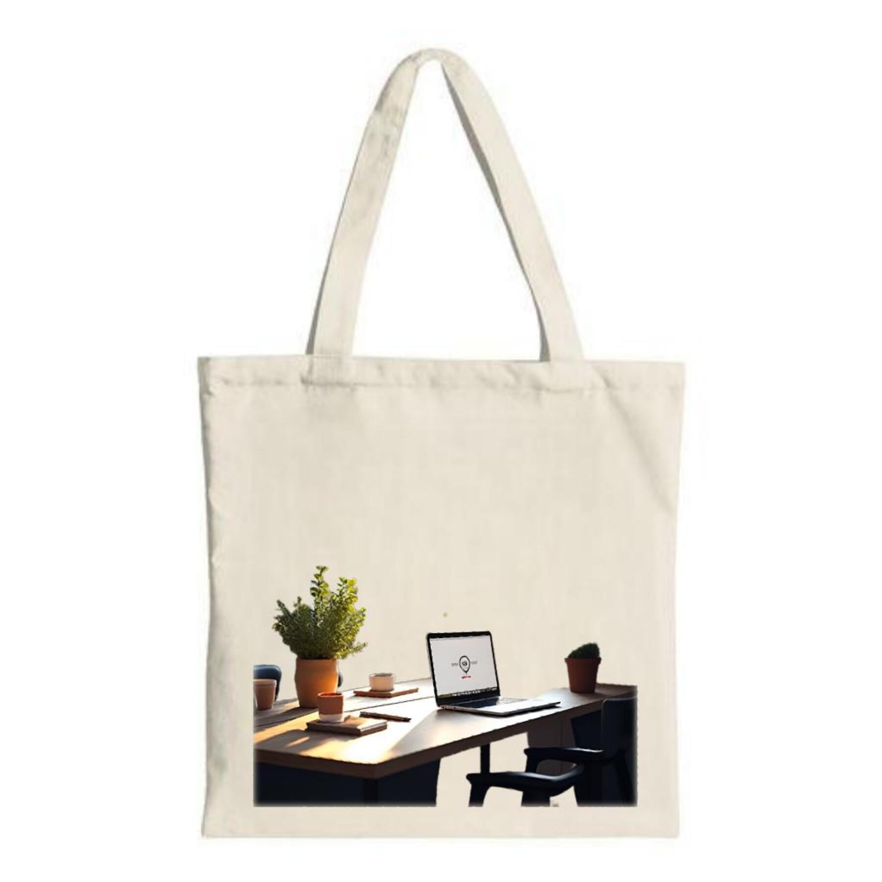 Cozy Study Scene Tote Bag - Canvas Multifunctional Reusable Bag with ...