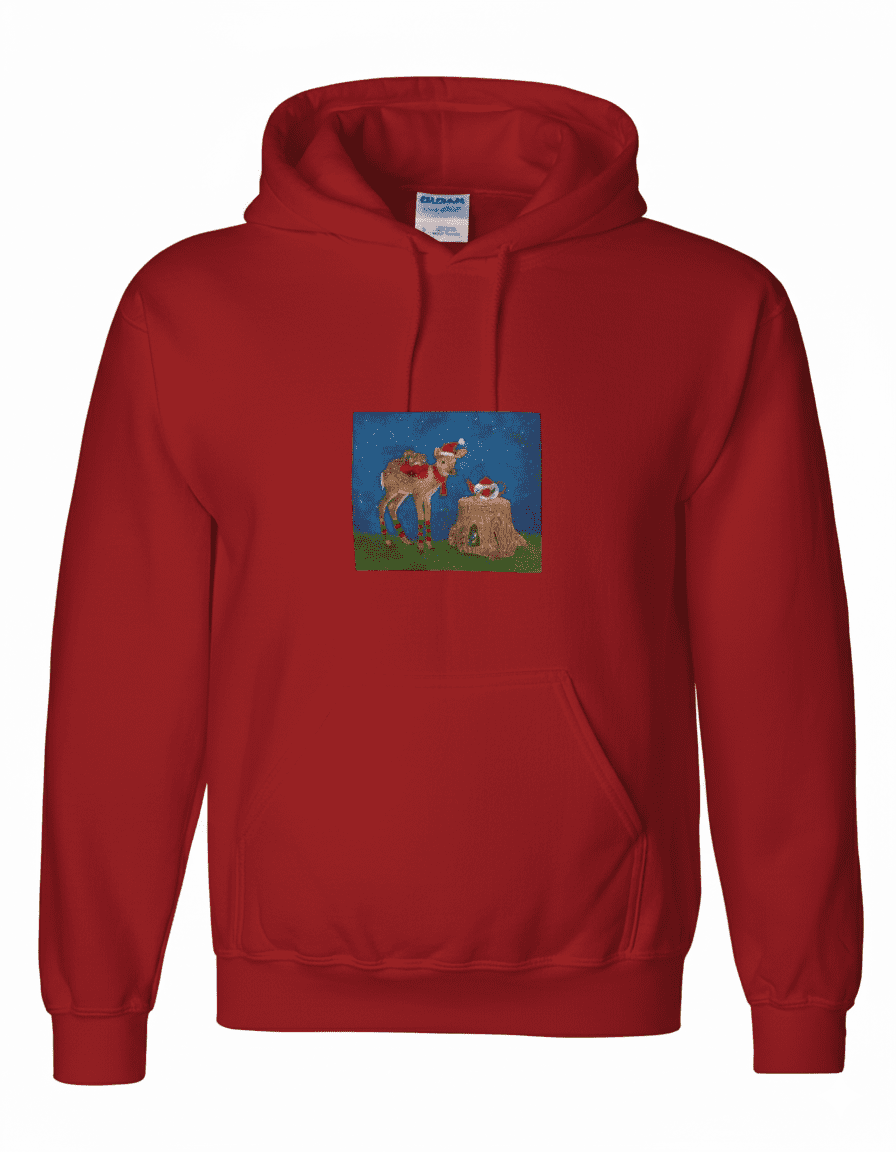 Cozy Tea Party Holiday Winter Gathering Warm Cheer Art Hoodie Shirt, up ...