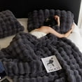 Cozy Thick Fuzzy Faux Rabbit Fur Throw Blanket, Double Sided Luxury ...