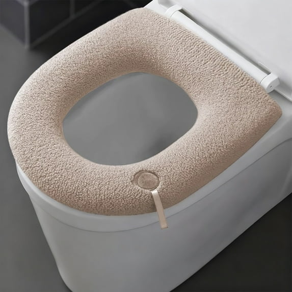 Cozy Thickened Insulated Toilet Seat Cover - Comfortable & Washable Pad ...