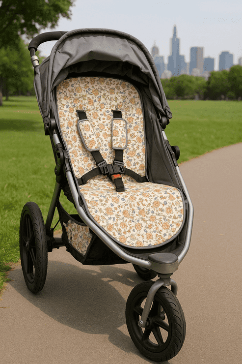Cutesy Cozy Co Tiny Blooms Stroller Liner for BOB SE Single, Multicolor ...