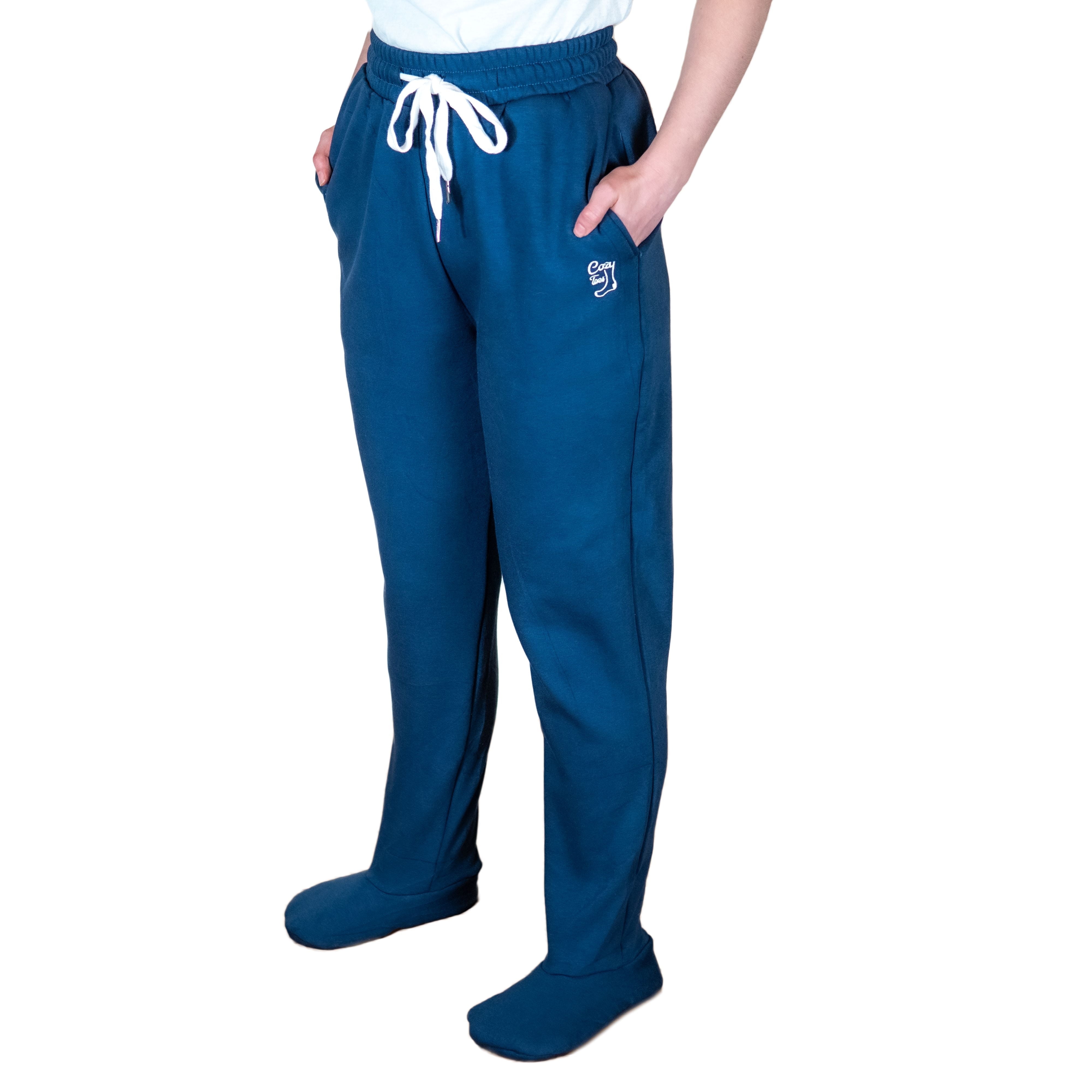 Cozy Toes - Adult Footed Sweatpants with Sherpa Fleece Lined Feet ...