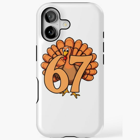 Cozy Turkey 67 Meme Thanksgiving Holiday Number Art Case for iPhone 17 ...