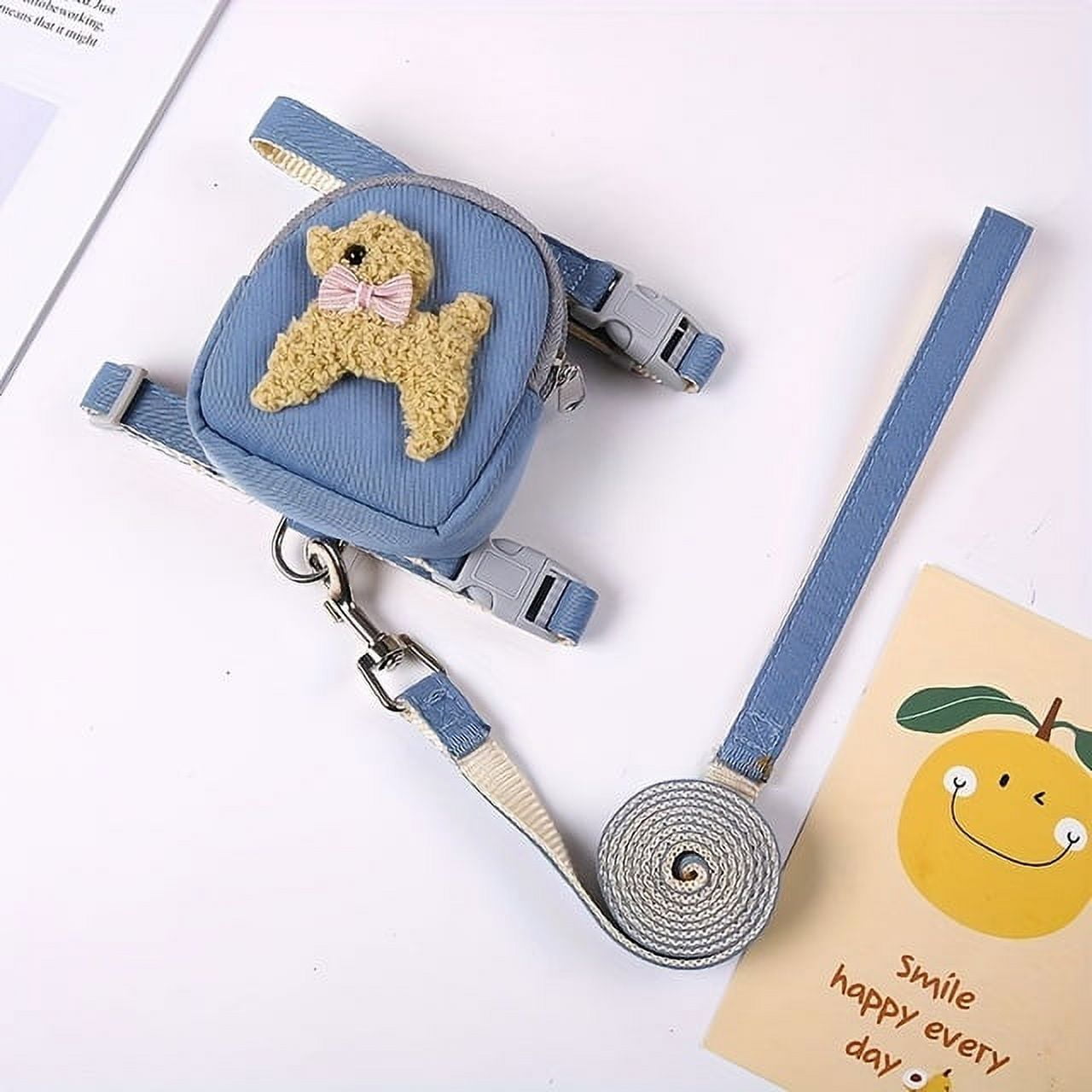 Cozy and Versatile Adjustable Pet Vest with Built-In Backpack - Ideal ...