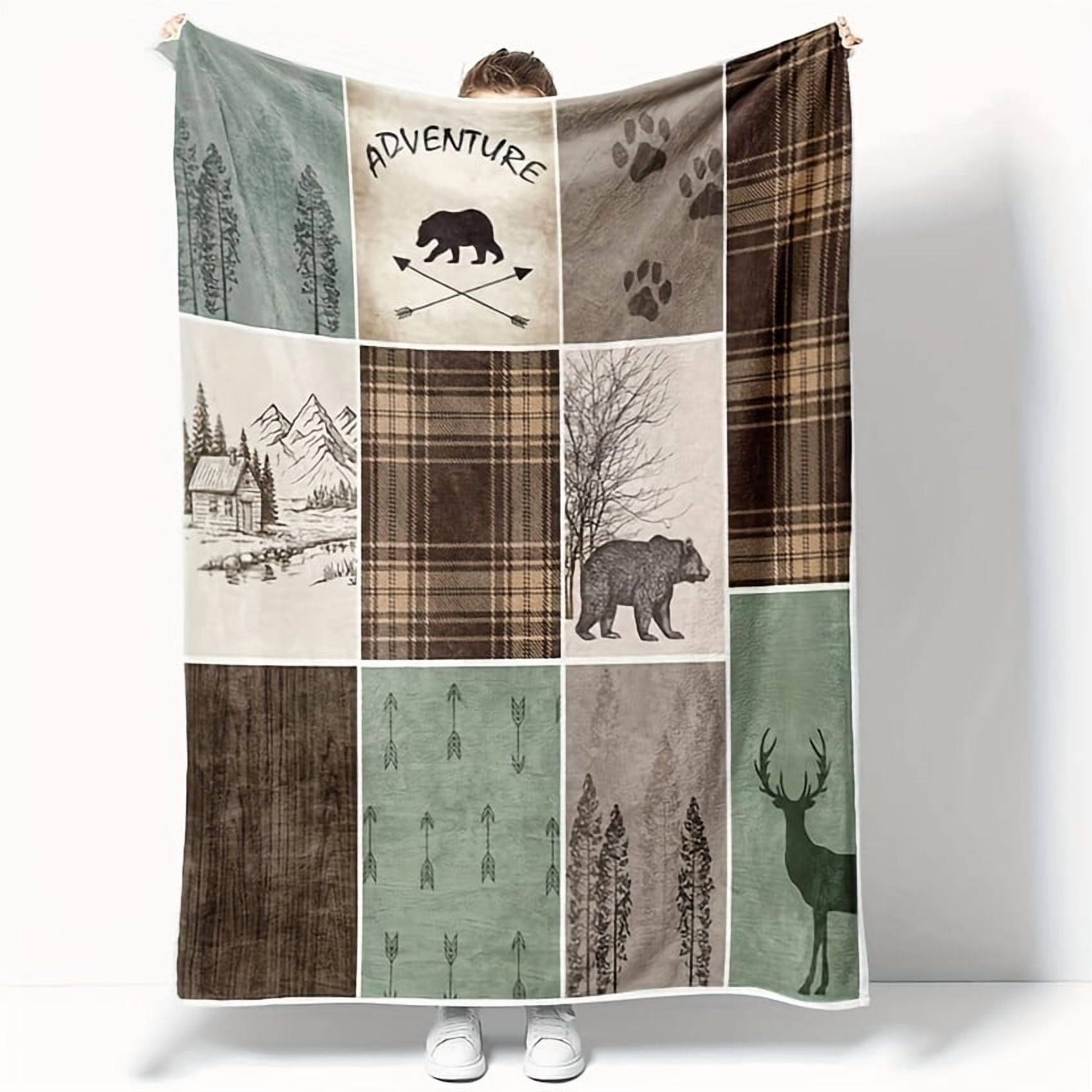 Cozy Vintage Country-Style Soft Flannel Throw Blanket - Perfect for ...