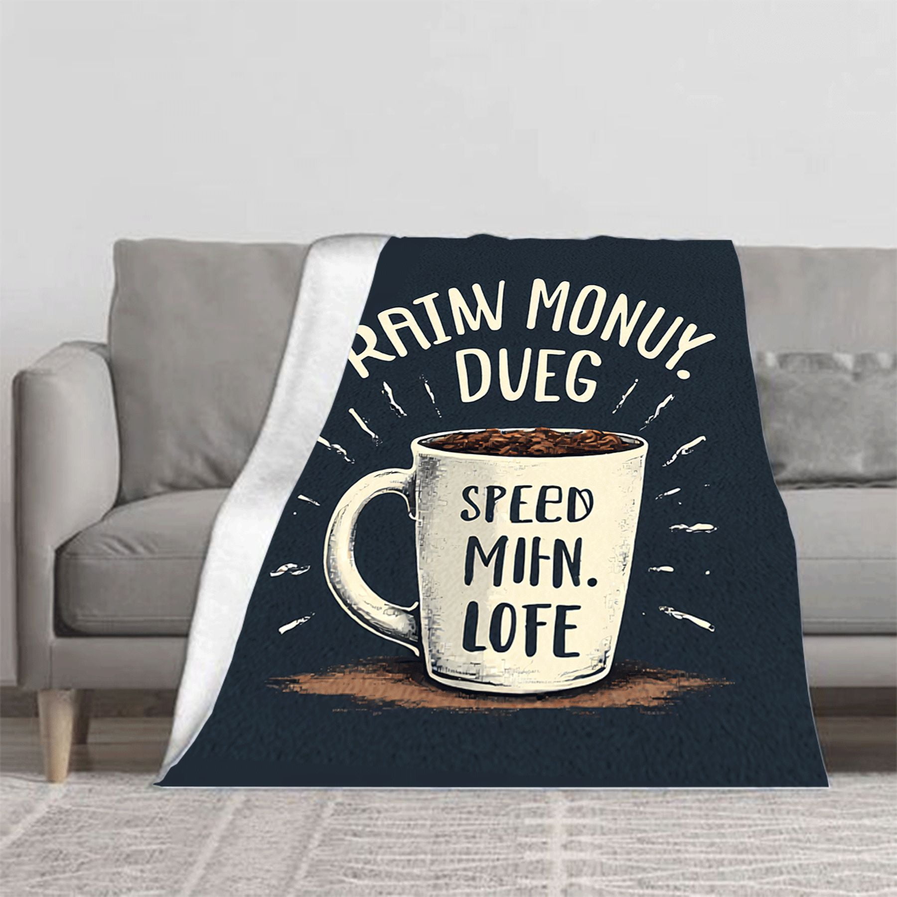 Cozy Vintage Flannel Blanket - Soft Warm and Durable for Sofa Travel ...