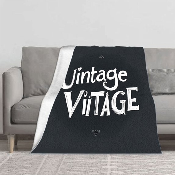 Cozy Vintage-Inspired Flannel Blanket - Soft Warm Durable Throw for ...