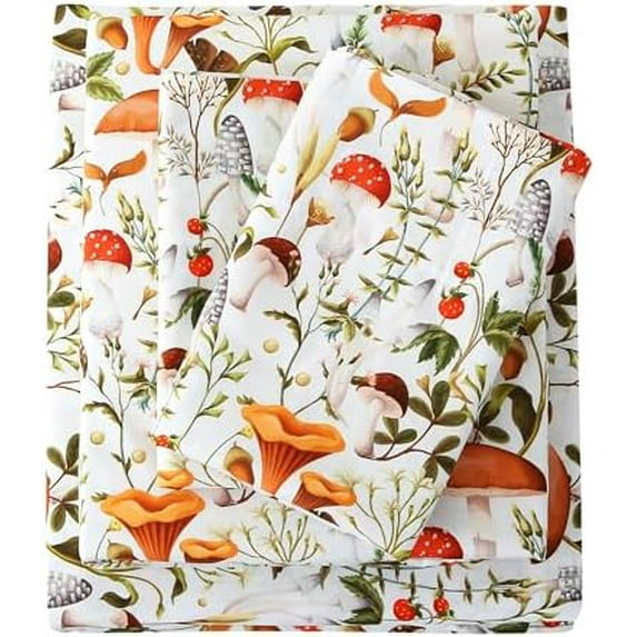 Cozy Vintage Microfiber Printed King Sheet Set - Soft & Breathable ...