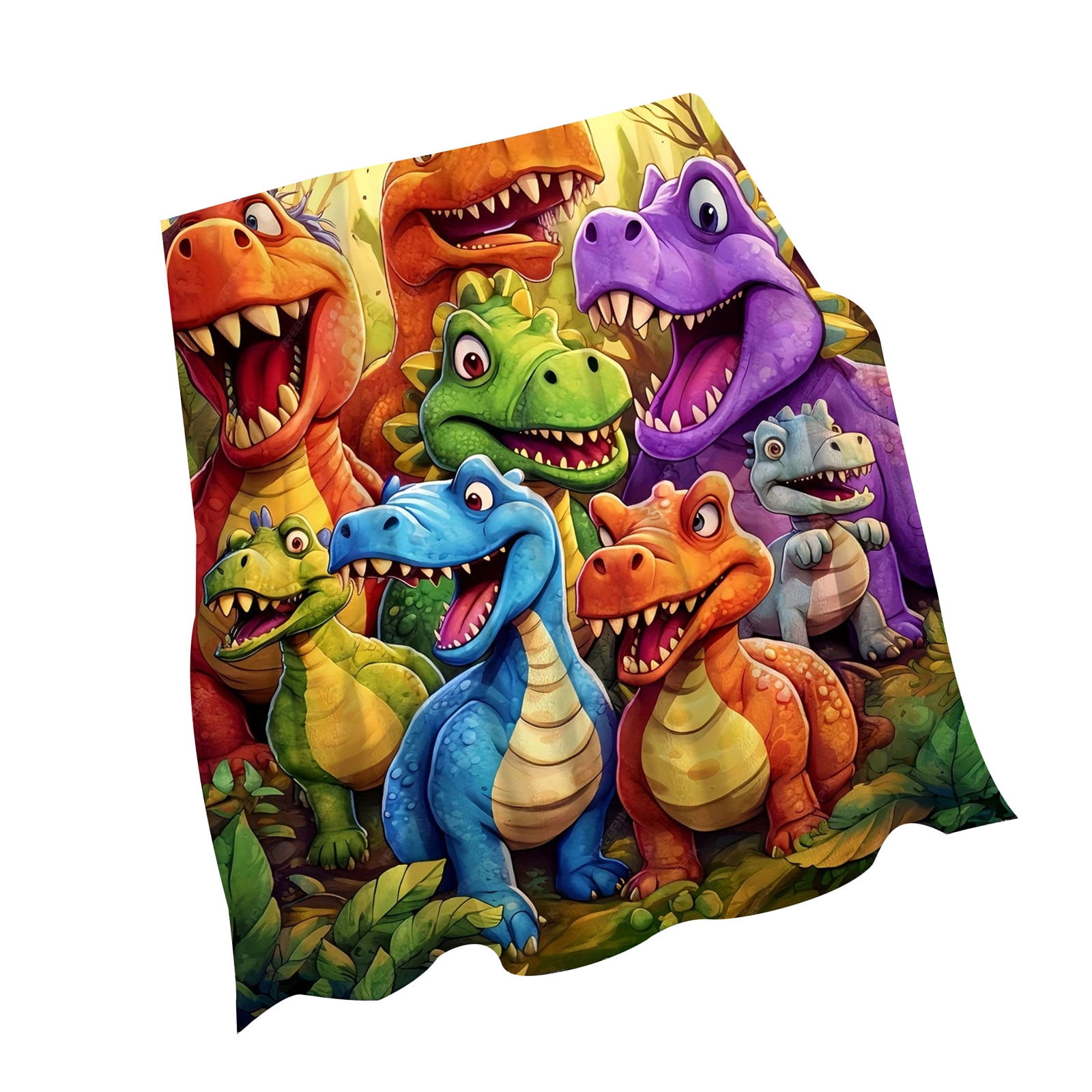 Cozy Warm Flannel Fleece Blanket With Dinosaur Design For Sensitive ...
