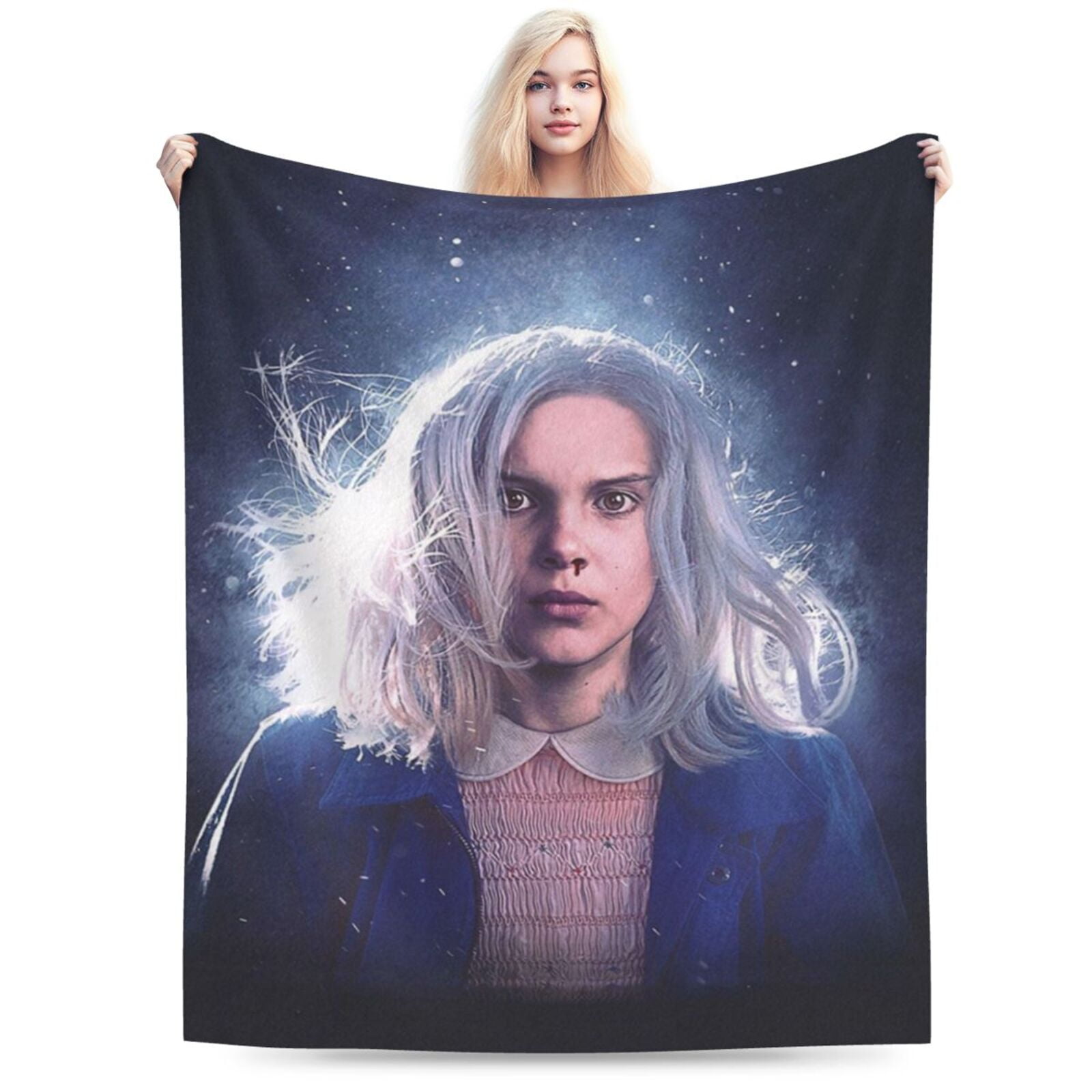 Cozy Warm Plush Throw Millie Bobby Brown Fluffy Blanket for Bed Couch ...