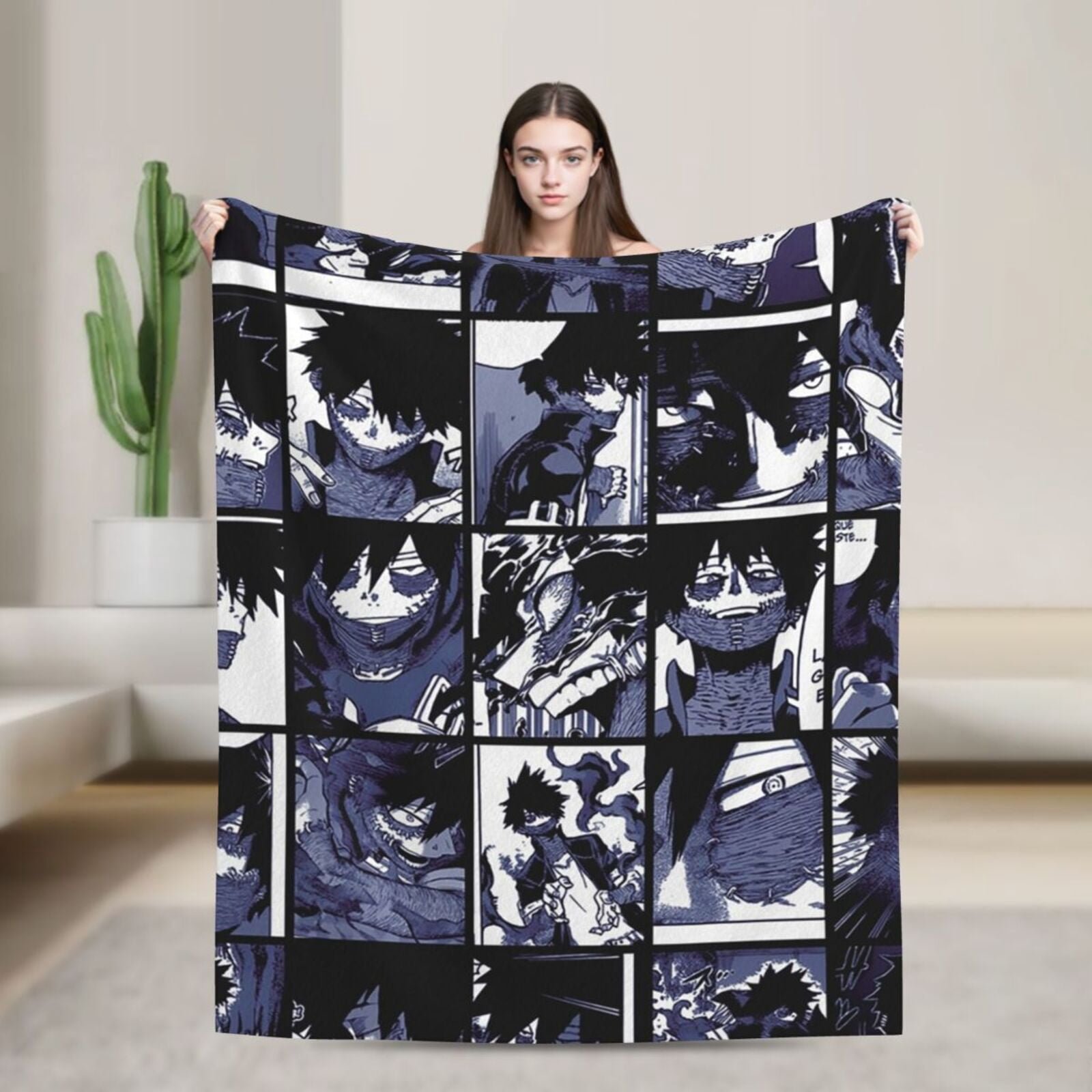 Cozy Warm Plush Throw My Hero Academia Dabi Collage Fluffy Blanket for ...