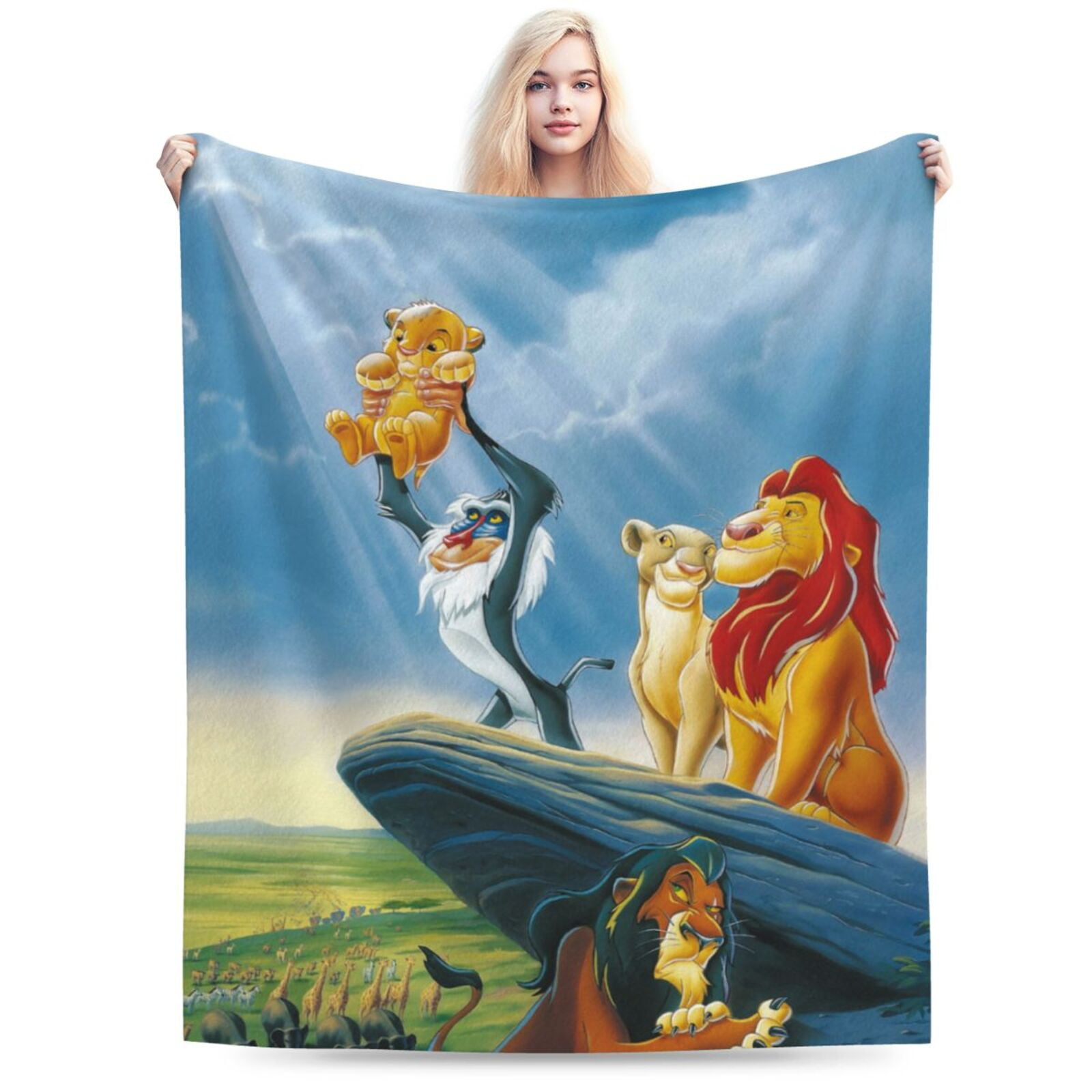 Cozy Warm Plush Throw The Lion King Fluffy Blanket for Bed Couch Living Room 50"x40" - Walmart.com