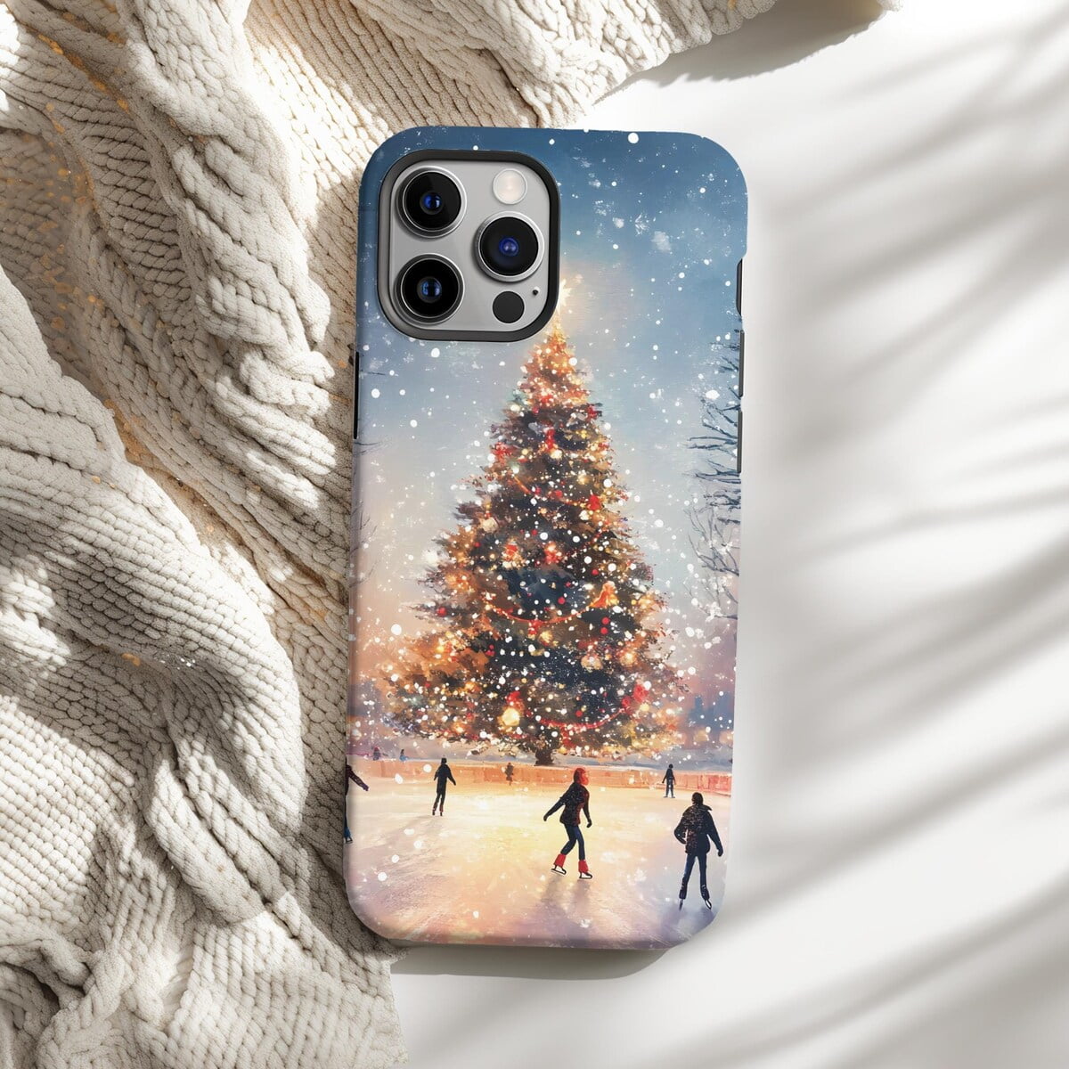 Cozy Winter Ice Skating Christmas Holiday Phone Case with iPhone 17 to ...