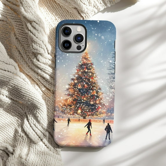 Cozy Winter Ice Skating Christmas Holiday Phone Case with iPhone 17 to ...