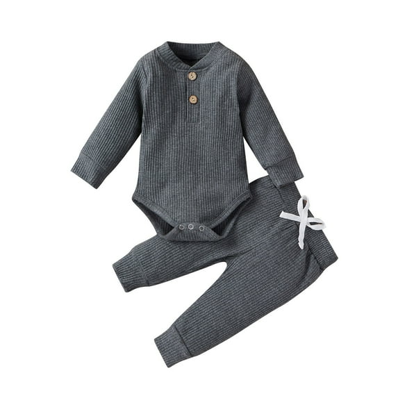 Cozy Winter Outfit Set, Long Sleeve Romper and Pants, Comfy Toddler ...