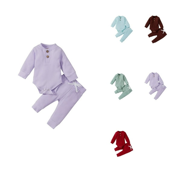 Cozy Winter Outfit Set, Long Sleeve Romper and Pants, Comfy Toddler ...