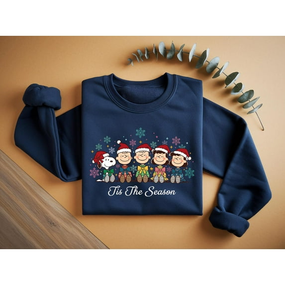 Cozy Winter Vibe Festive Cartoon Sweatshirt Soft Warm Crewneck Seasonal ...
