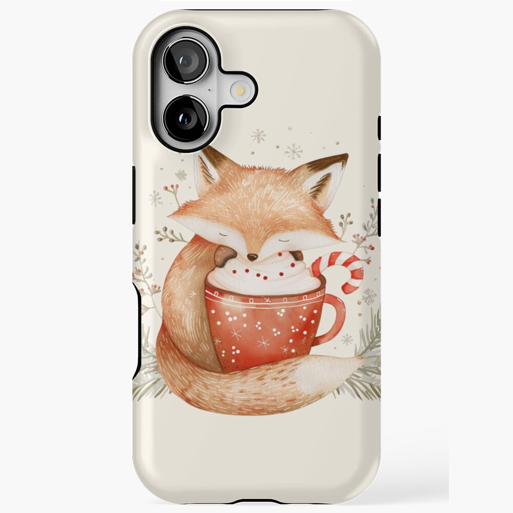 Cozy Winter Woodland Animals Fox Phone Case 17 16 15 14 13 12 11 Pro ...