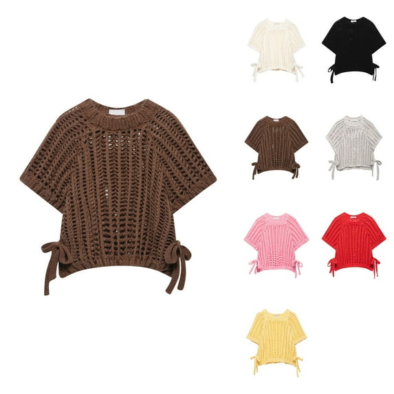 Cozy Women's Pullover Sweater With Decorative Side Panels For Casual ...