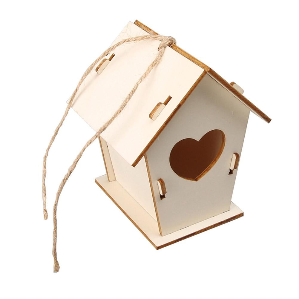 Cozy Wooden Bird Nest Cage - Customizable for Birds to Build and Lay ...