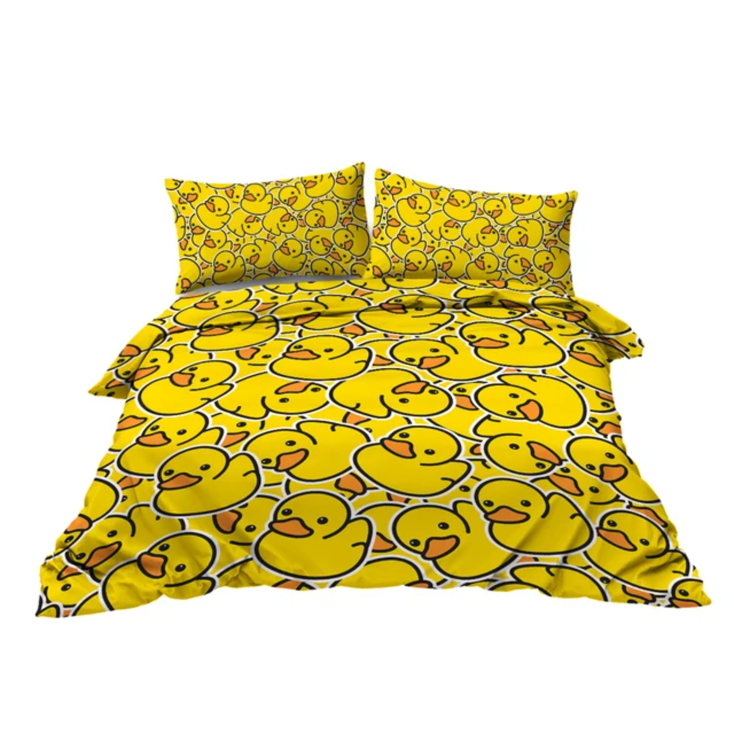 Cozy and Charming Little Yellow Duck Design Bedding Set with Dense ...