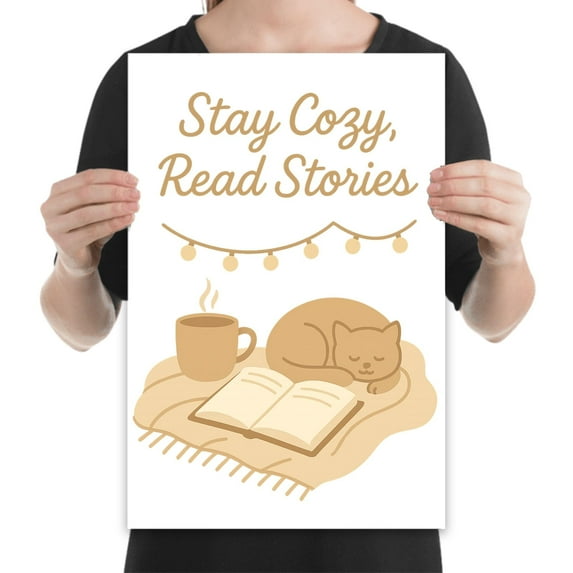 Cozy reading nook, 13x19 inches archival print, book lovers wall art ...