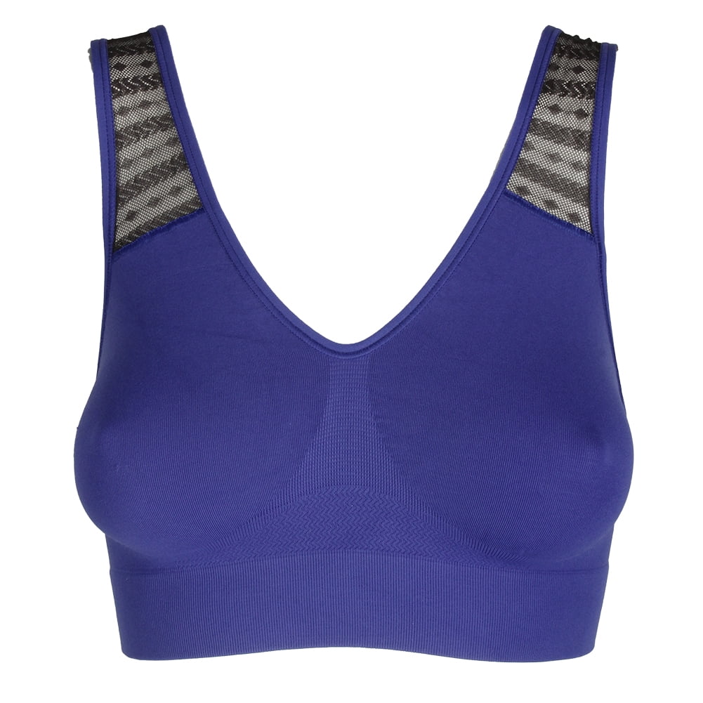 Cozy with Lace Seamless Pullover Wirefree Bra, Style G49F - Walmart.com