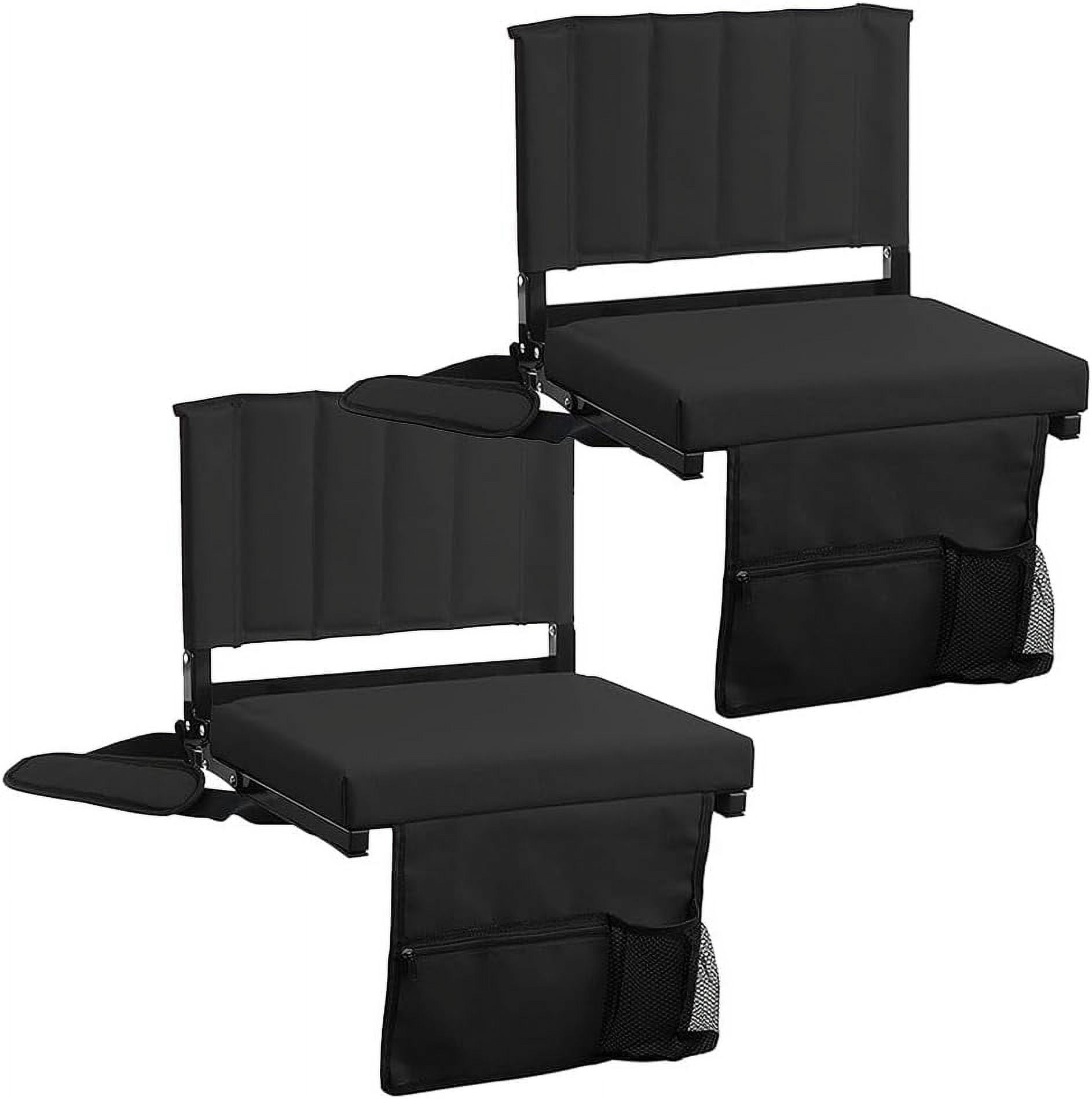 CozyBox 2-Pack of Stadium Seat for Bleachers with Padded Cushion ...